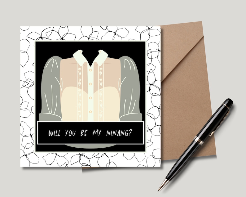 Will You Be My Ninang? | Ninang Proposal | Digital Card | Tagalog Card ...