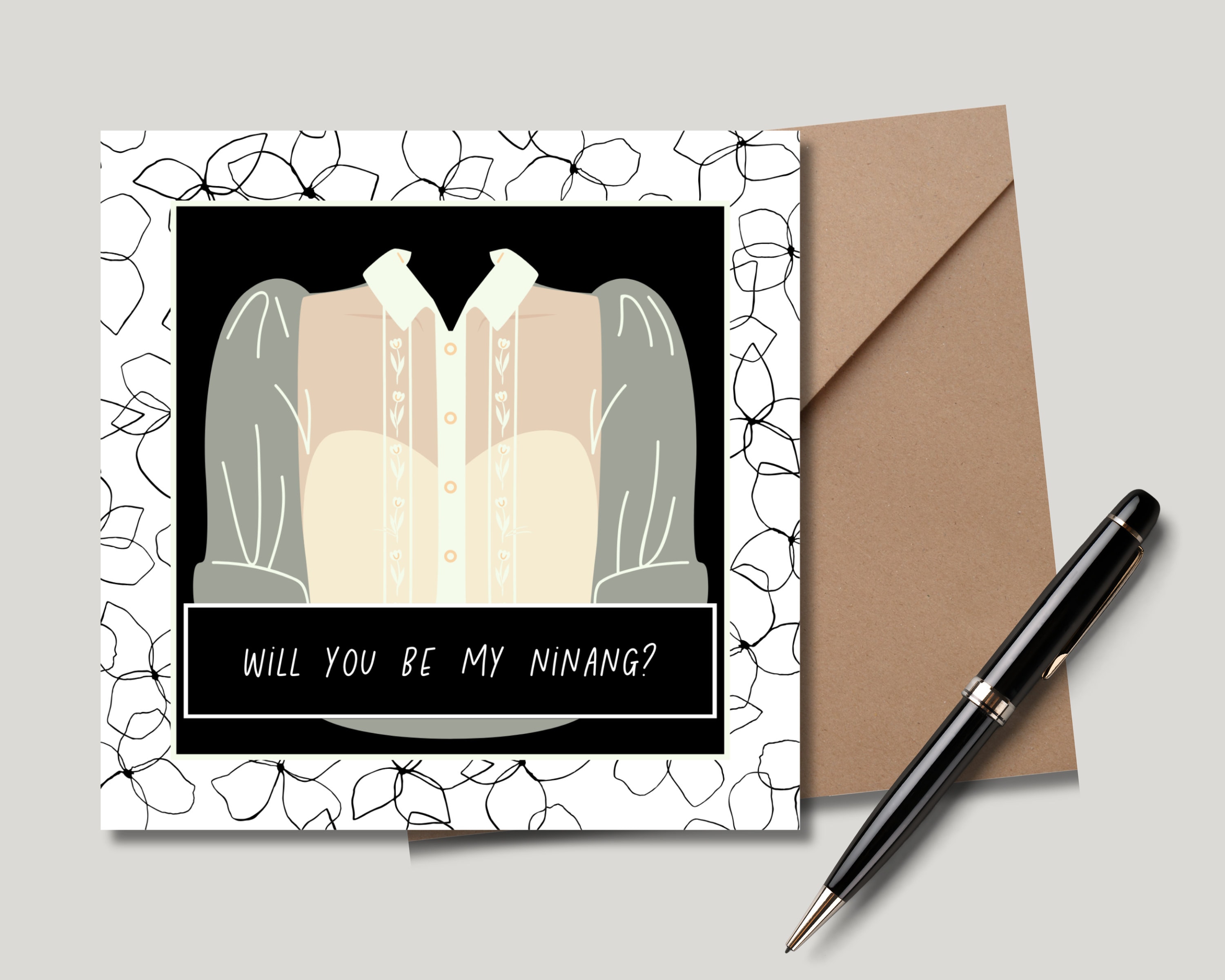 Will You Be My Ninang? | Ninang Proposal | Digital Card | Tagalog Card ...