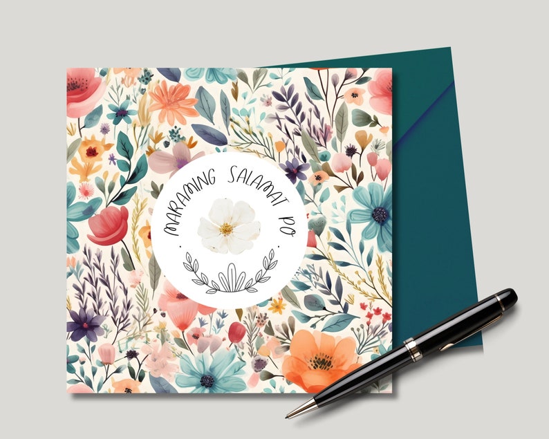 Filipino Card | Maraming Salamat Po | Digital Download With Envelope ...
