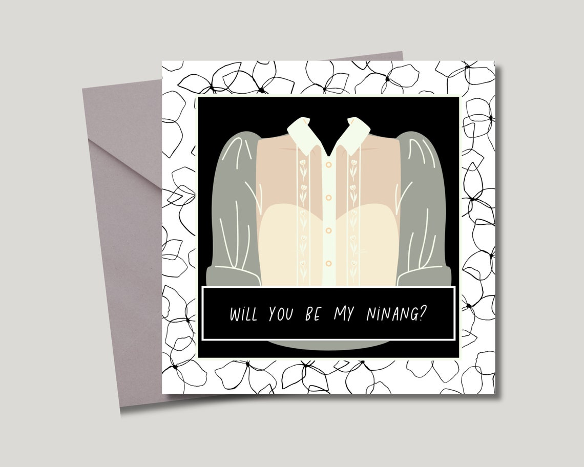 Will You Be My Ninang? | Ninang Proposal | Digital Card | Tagalog Card ...