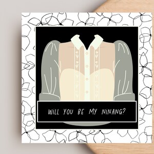 Will You Be My Ninang? | Ninang Proposal | Digital Card | Tagalog Card ...