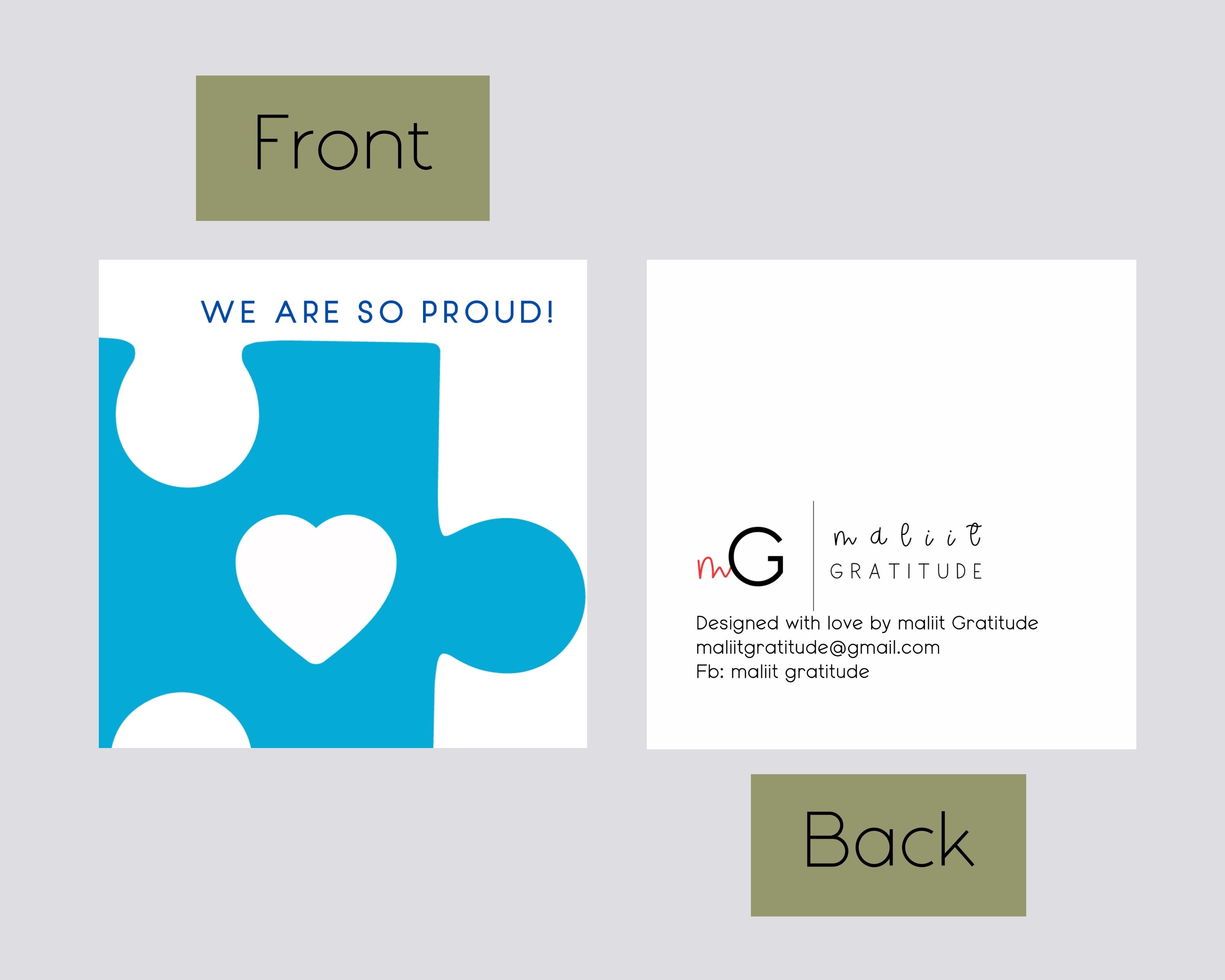 Autism Awareness Printable Card | Autism Awareness Card Set | Card for ...