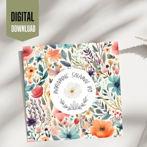 Floral Filipino Thank You Card | Maraming Salamat Po (digital Download ...