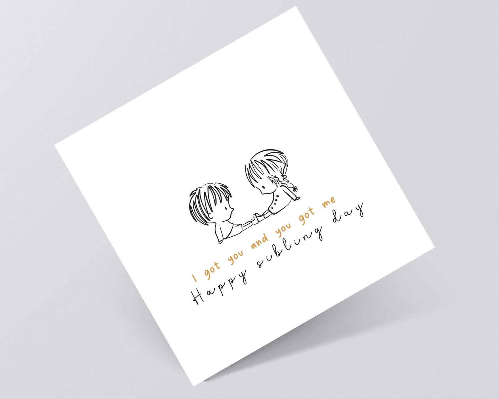 Happy Sibling Day Cards | Brother & Sister Set (digital Download) - Etsy