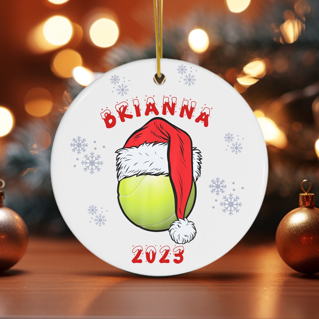 2023 Personalized Tennis Ornament, Christmas Ornament, Personalized ...