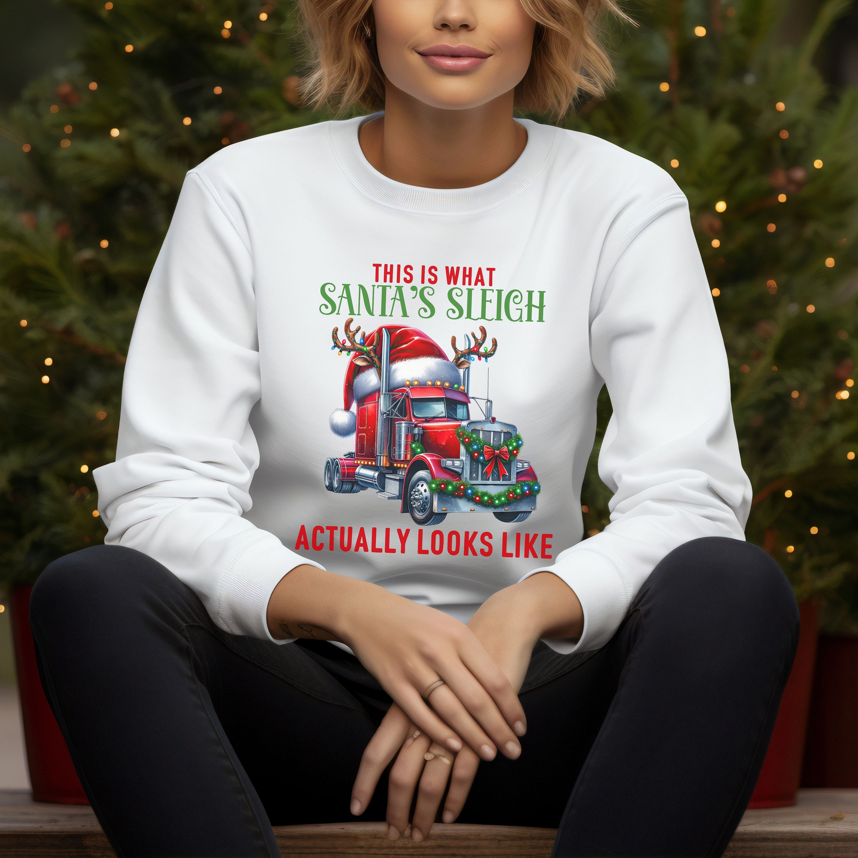 This is What Santa's Sleigh Actually Looks Like Sweatshirt, Truck ...