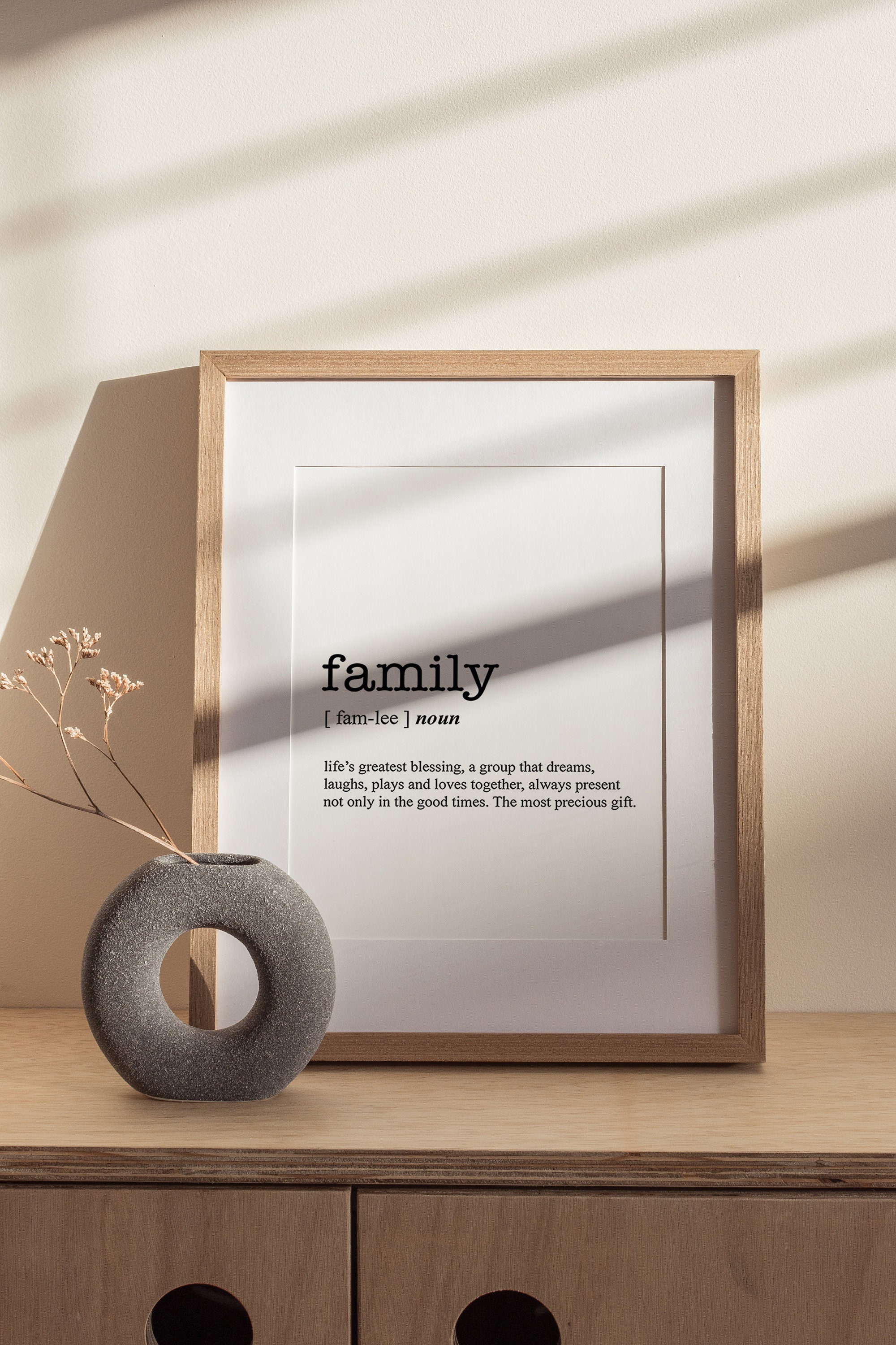 FAMILY Digital Art Printable Word Definition Poster Print - Etsy