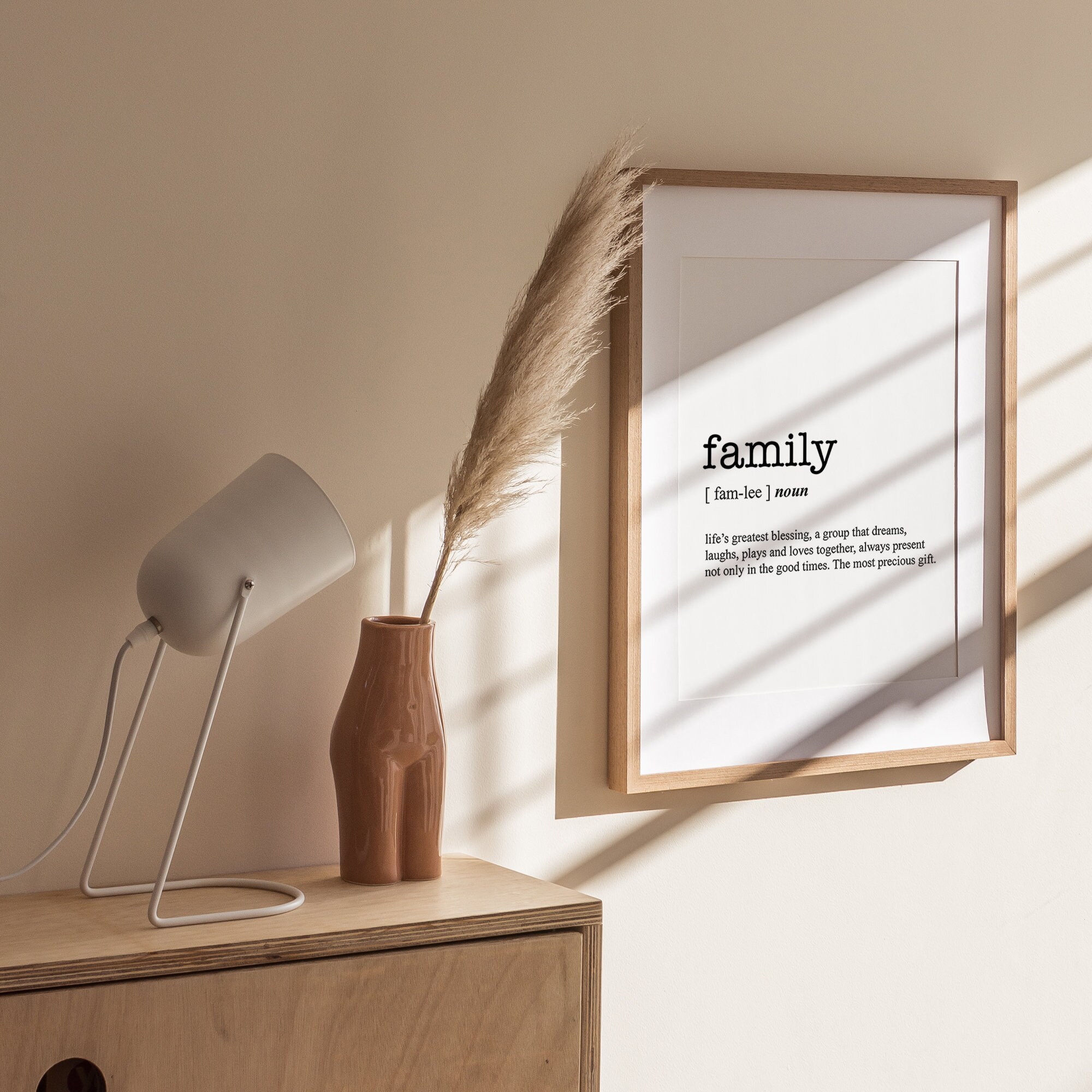 FAMILY Digital Art Printable Word Definition Poster Print - Etsy