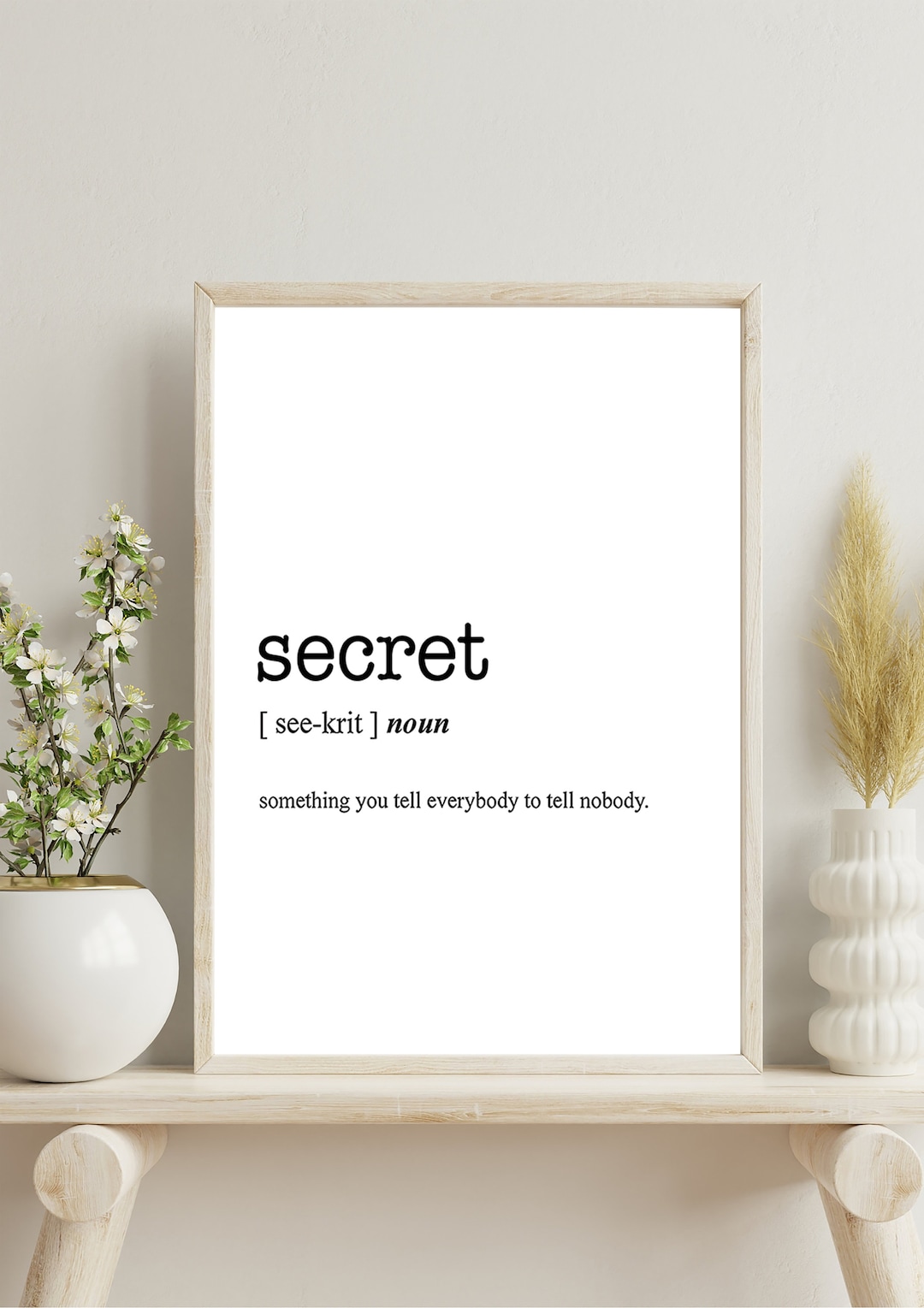 Secret Word Definition Poster Print - Urban Dictionary - Word Meaning ...