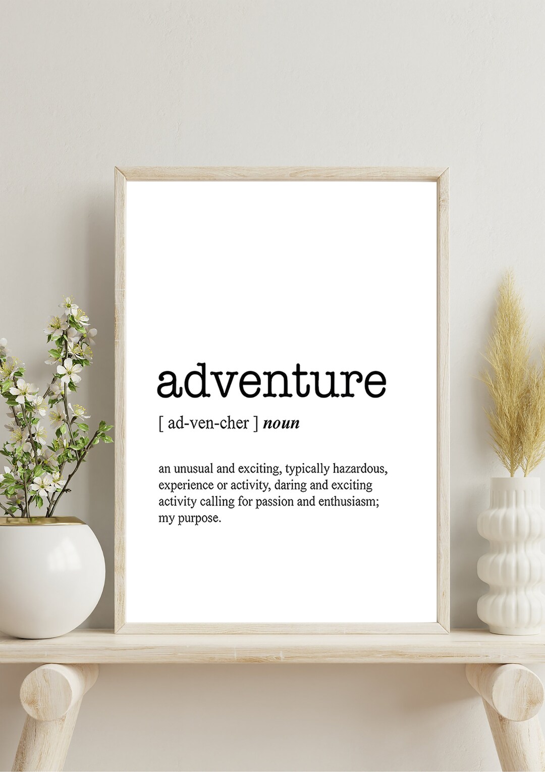 Adventure/ Digital Art Printable/ Word Definition Poster Print Urban ...