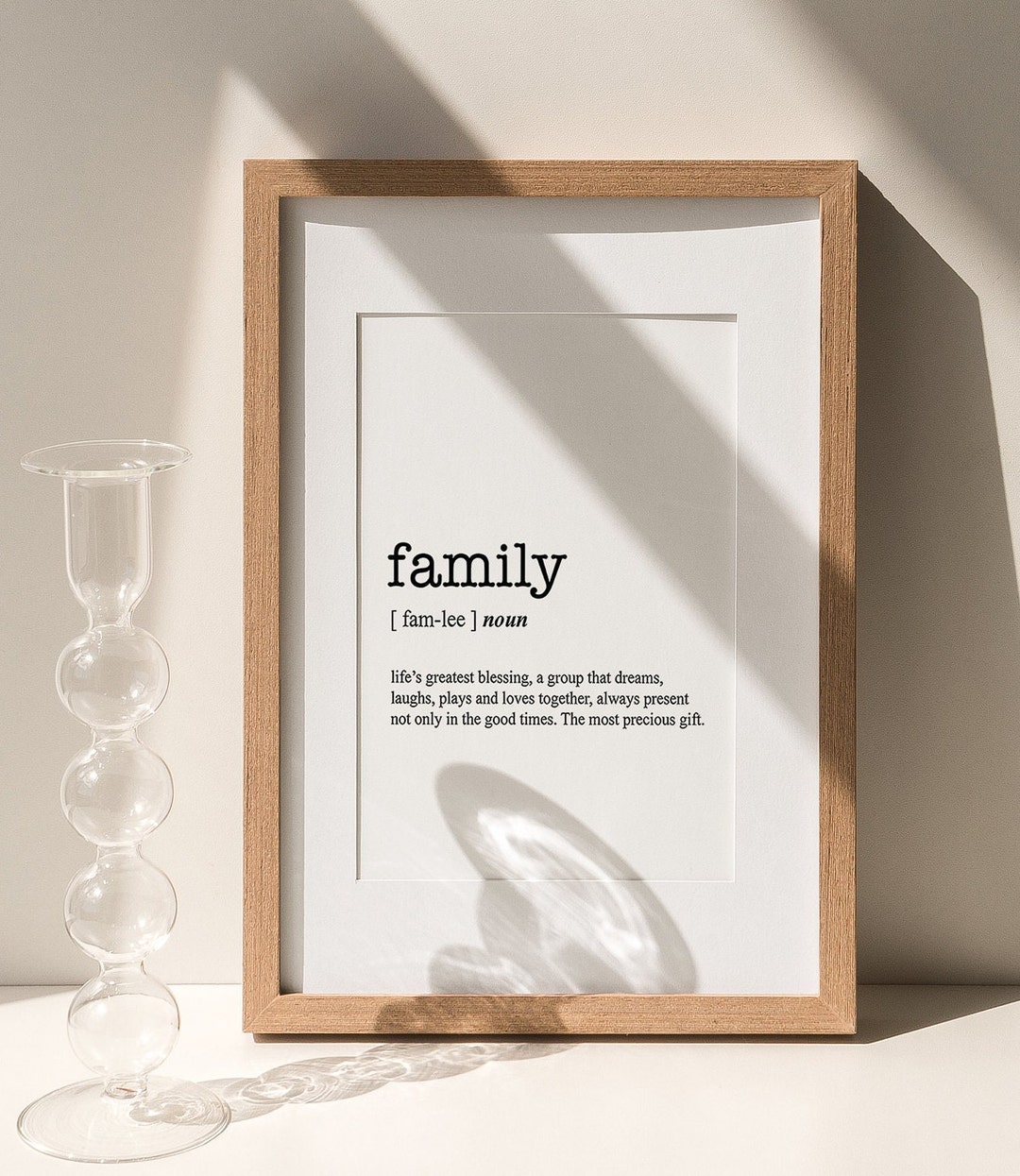 FAMILY Digital Art Printable Word Definition Poster Print - Etsy