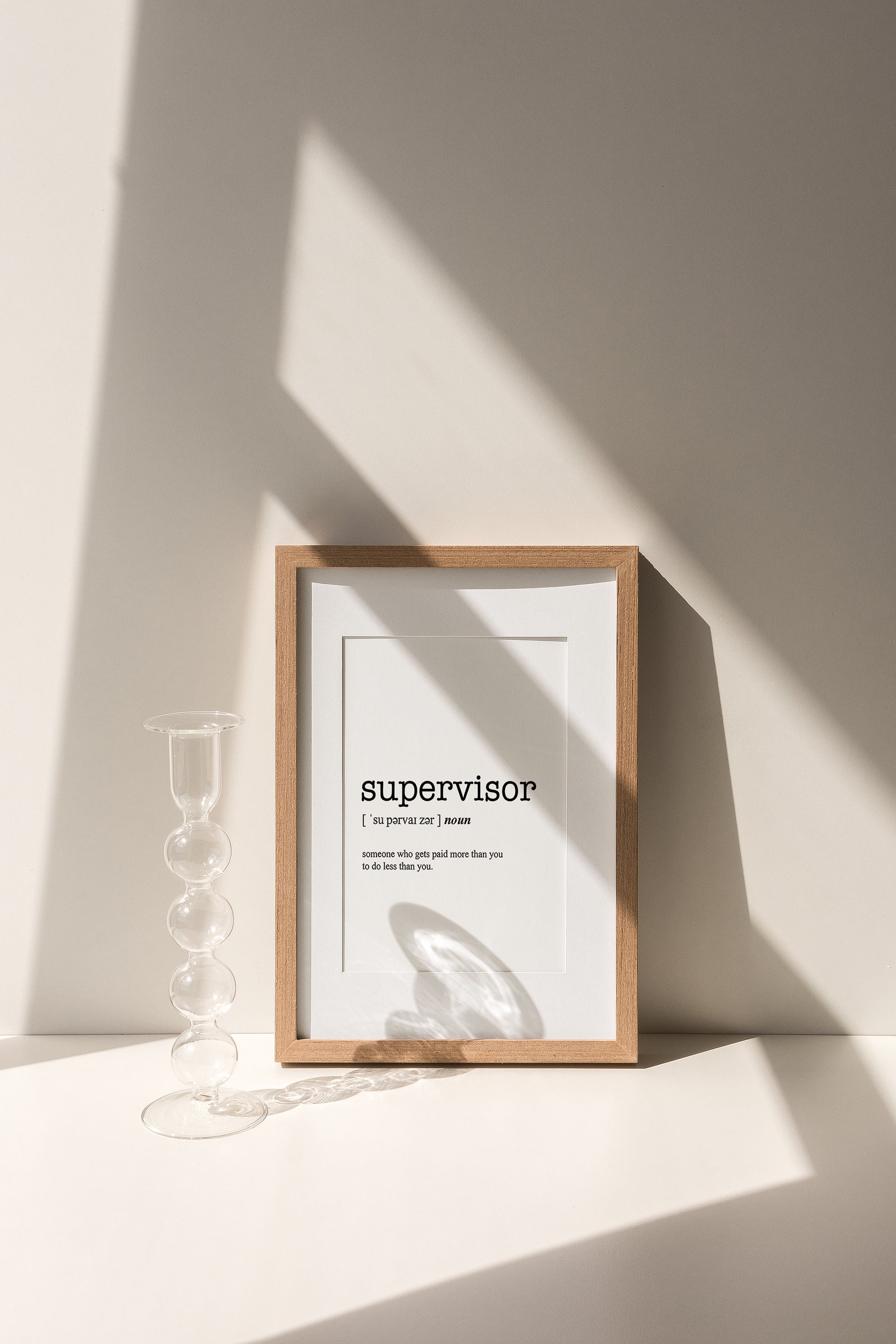 SUPERVISOR, Digital Art Printable, Word Definition Poster Print Urban ...