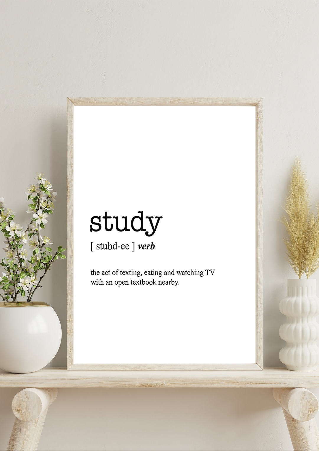 STUDY, Digital Art Printable, Word Definition Poster Print Urban ...