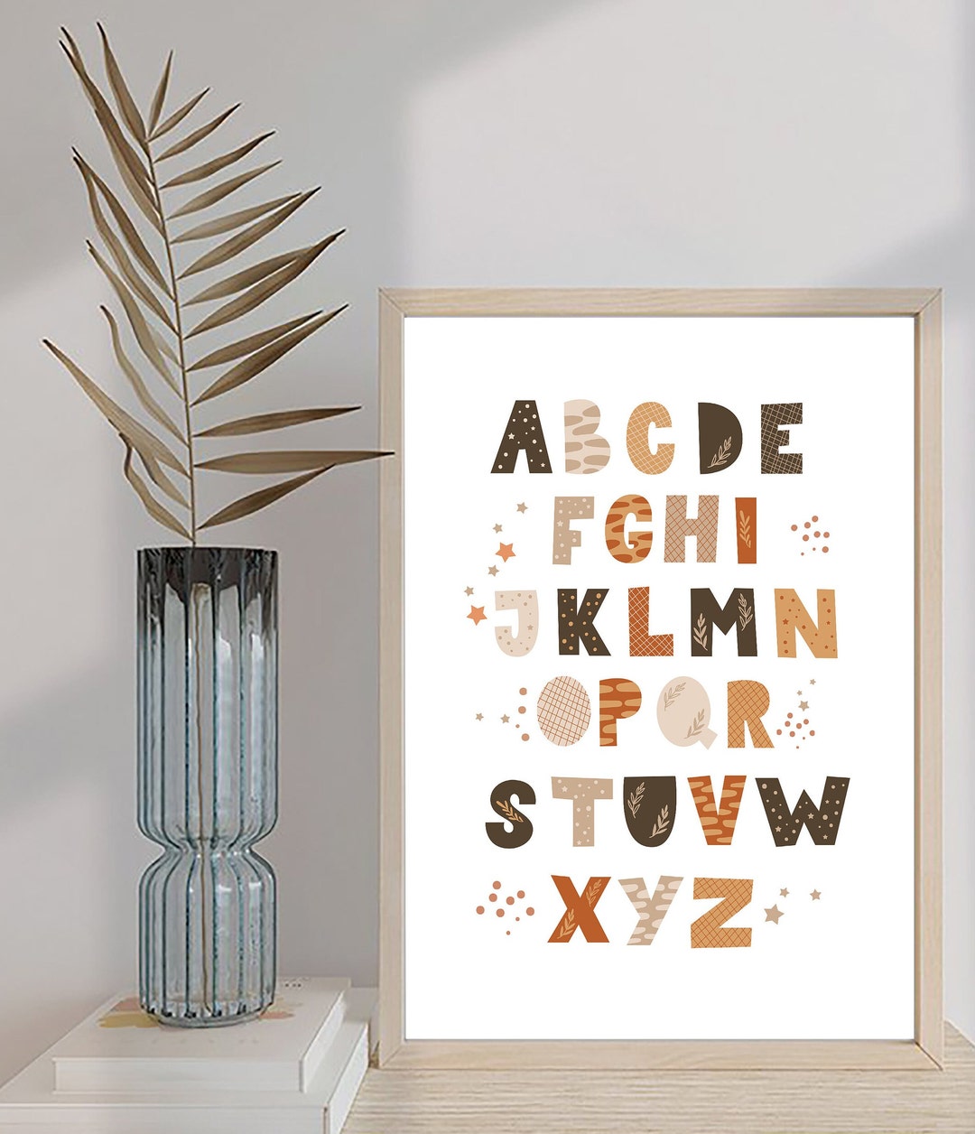 Alphabet, Letters, A-Z, Wall Art, Digital Print, Home Decor, Many Sizes ...