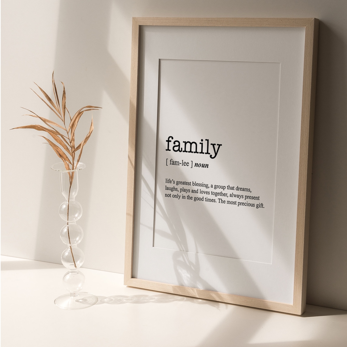 FAMILY Digital Art Printable Word Definition Poster Print - Etsy