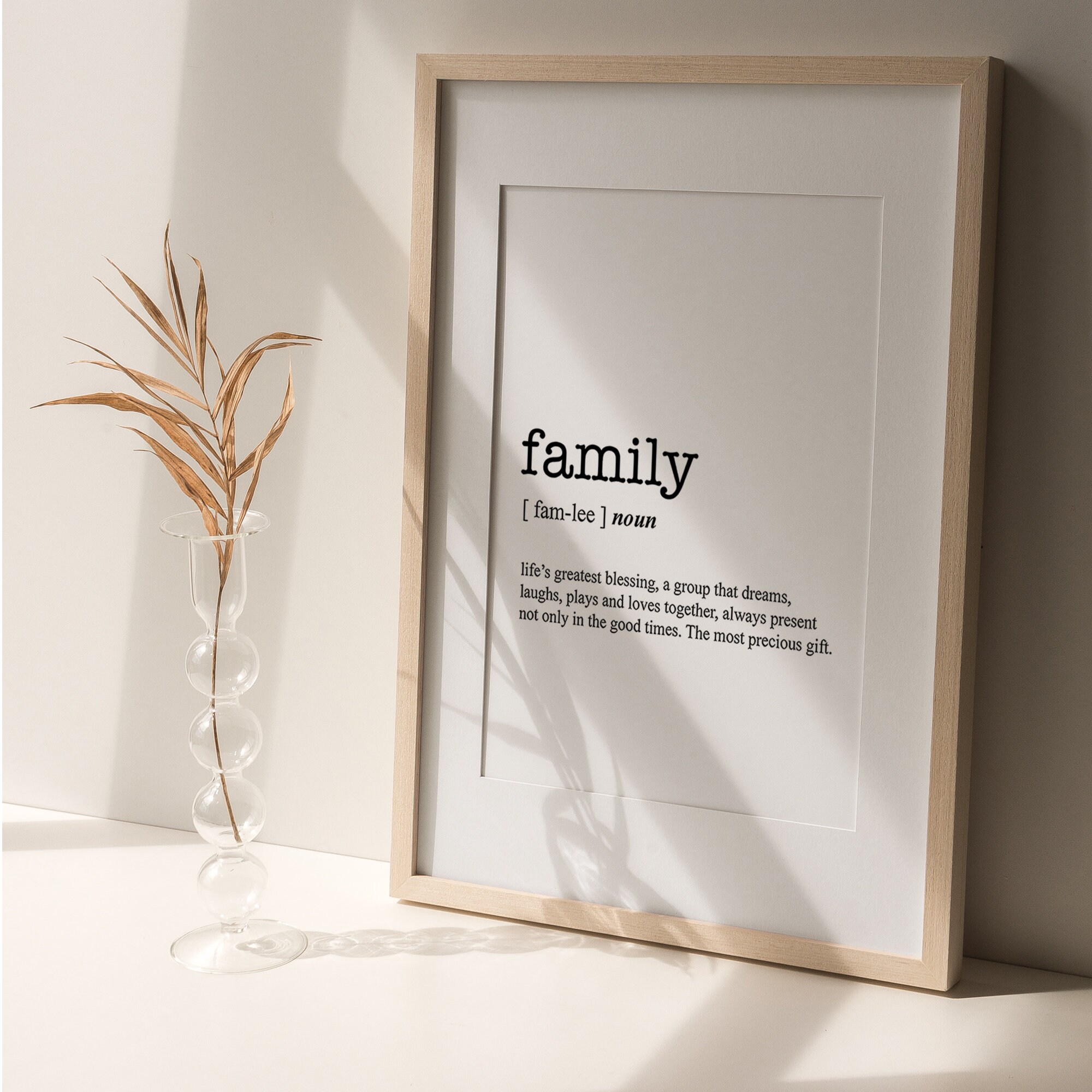 FAMILY, Digital Art Printable, Word Definition Poster Print - Urban ...