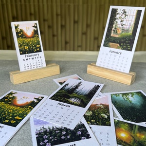 2024 Calendar Bookmark Calendar-art Print Calendar-calendar With Art ...
