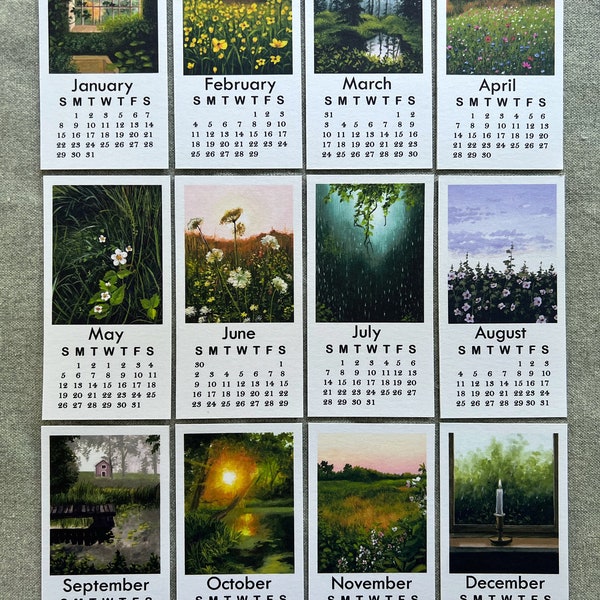 Mini Calendar - Etsy