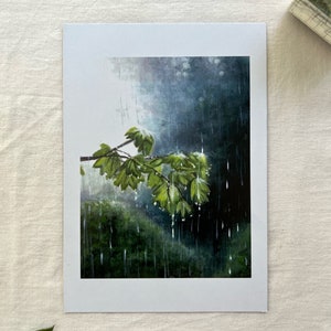 Pluviophile Series A5 Art Print Set-art Print Set-rain Art Prints-a5 ...