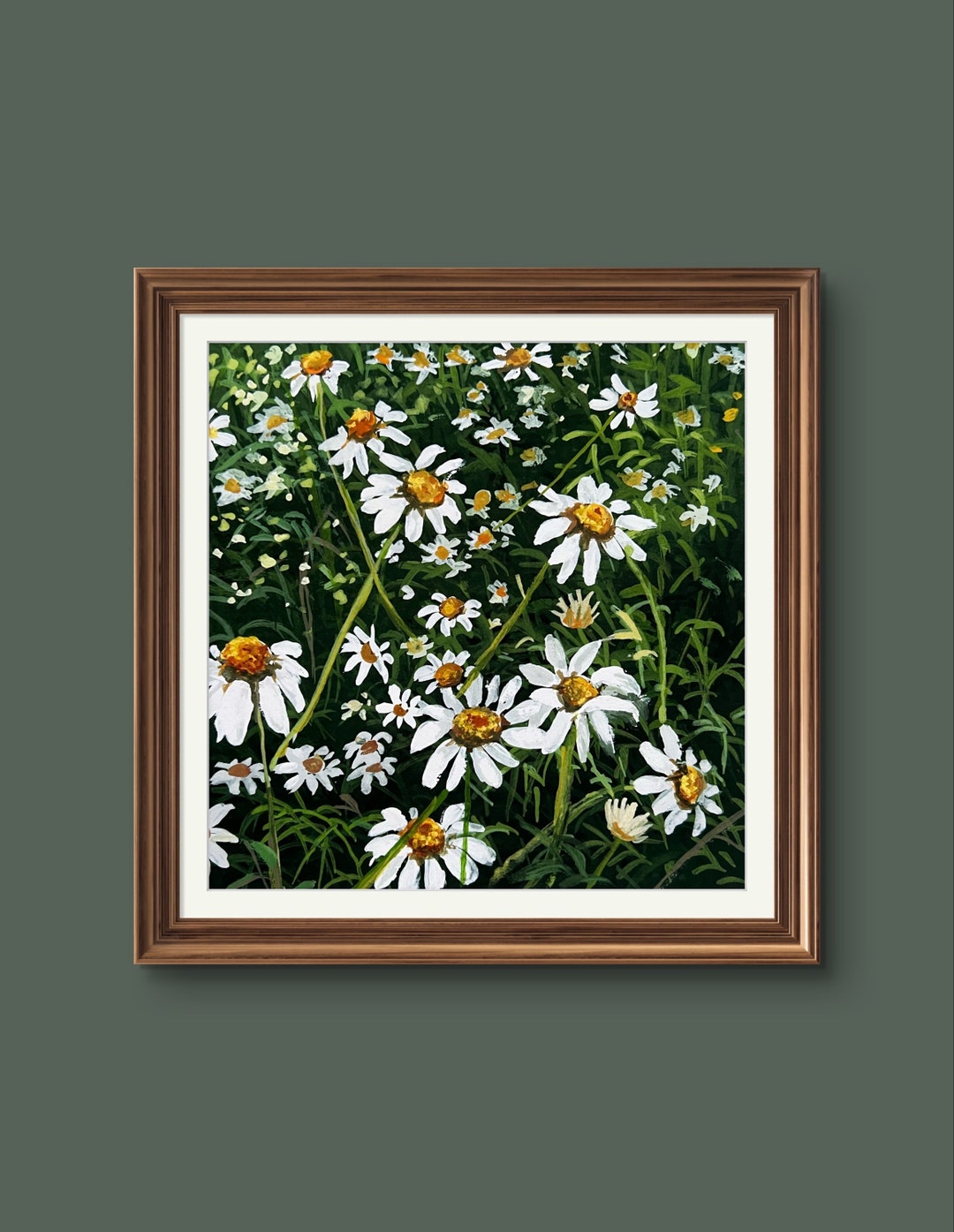 Daisy Flower Wall Art-art Print - Etsy