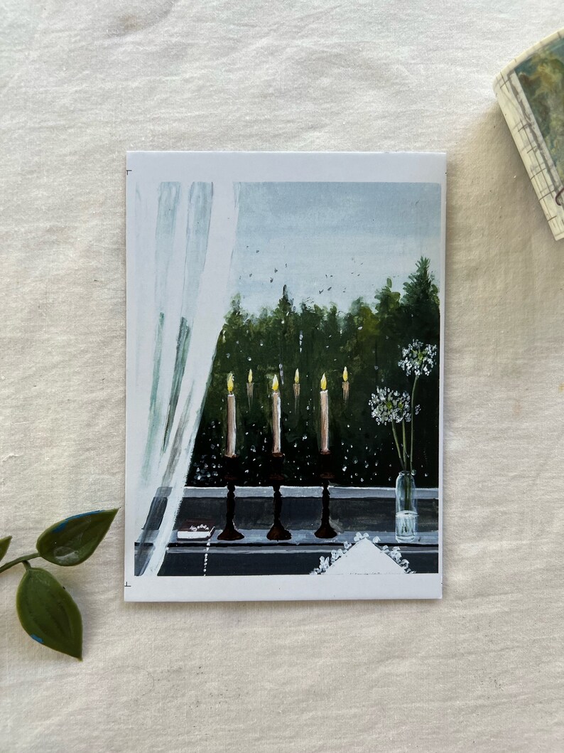 Pluviophile Series A6 Art Prints-art Prints-gouache Art Prints-giclée ...