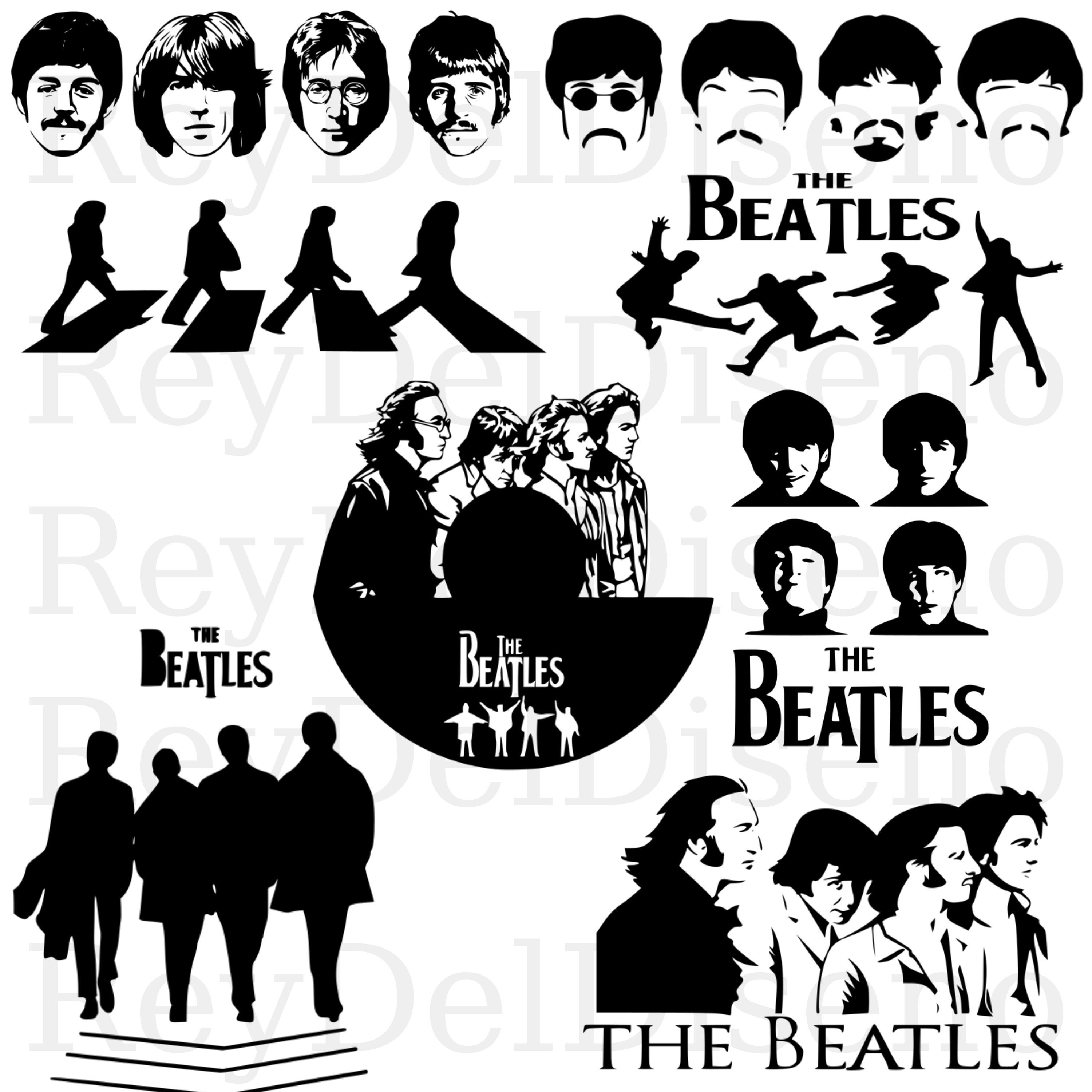 The Beatles Svg Files for Cricut Clipart the Beatles Rock - Etsy