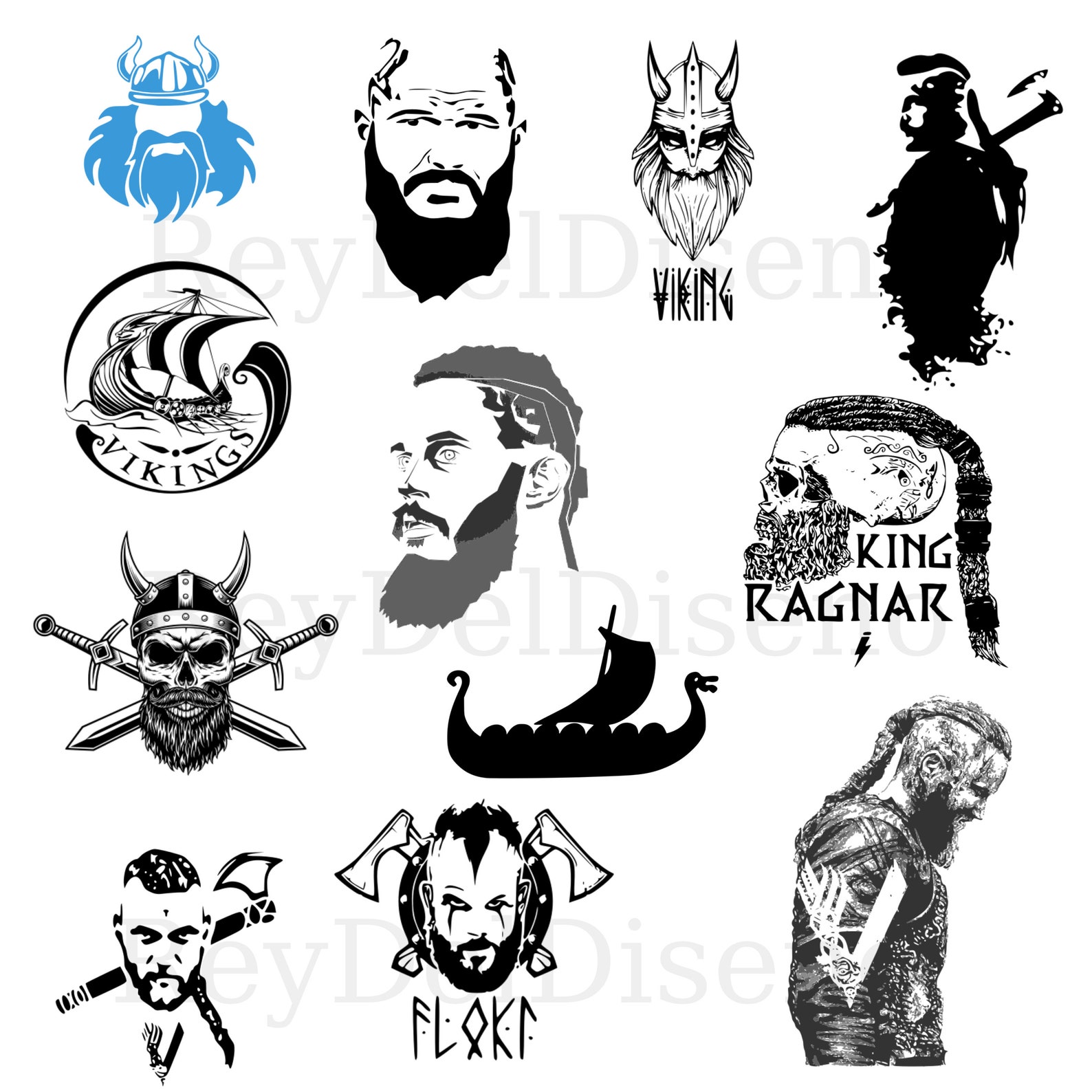 Viking Images Ragnar Lothbrok Bundle Collection Svg Png Eps Etsy