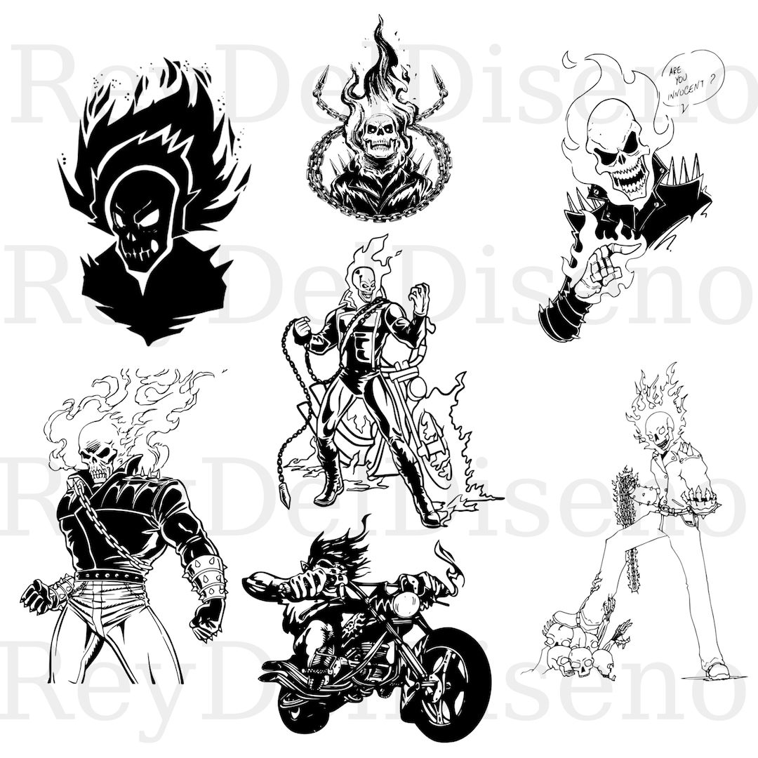 Ghost Rider, Ghost Rider Svg, Ghost, Rider, Skeleton, Skeleton Svg ...