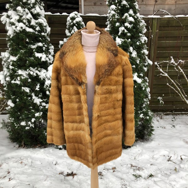 Ermine Fur Coat - Etsy