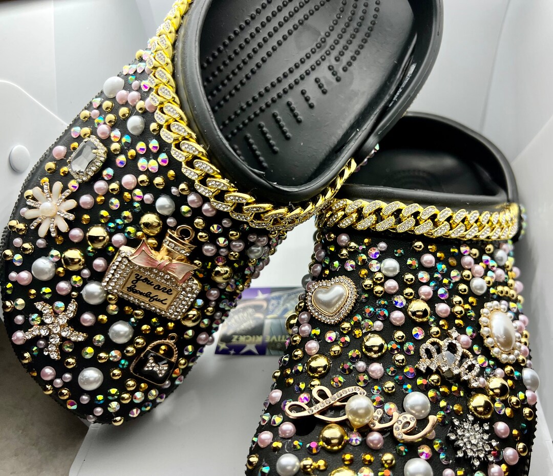 Blinged Adult Crocs With Charms - Etsy