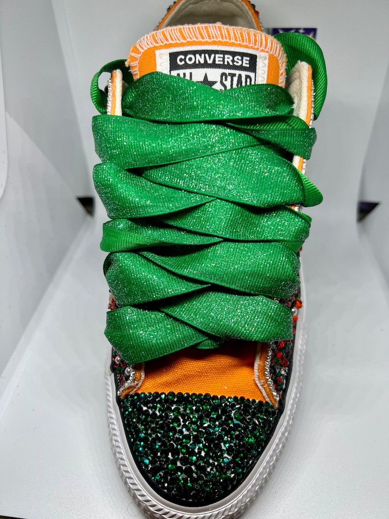 FAMU Blinged Lowtop Converse - Etsy