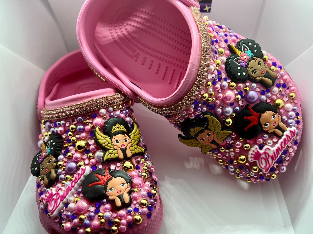 Princess Blinged Crocs - Etsy