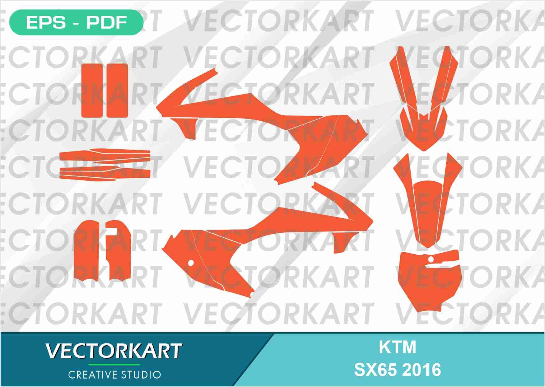 KTM SX65 2016 Vector - Etsy