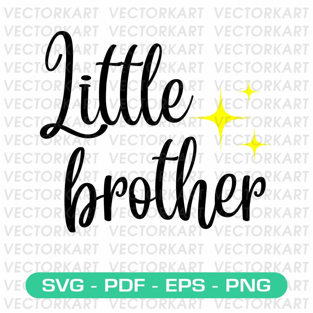 Little Brother - SVG Instant Download SVG, Pdf, Eps, PNG Digital ...