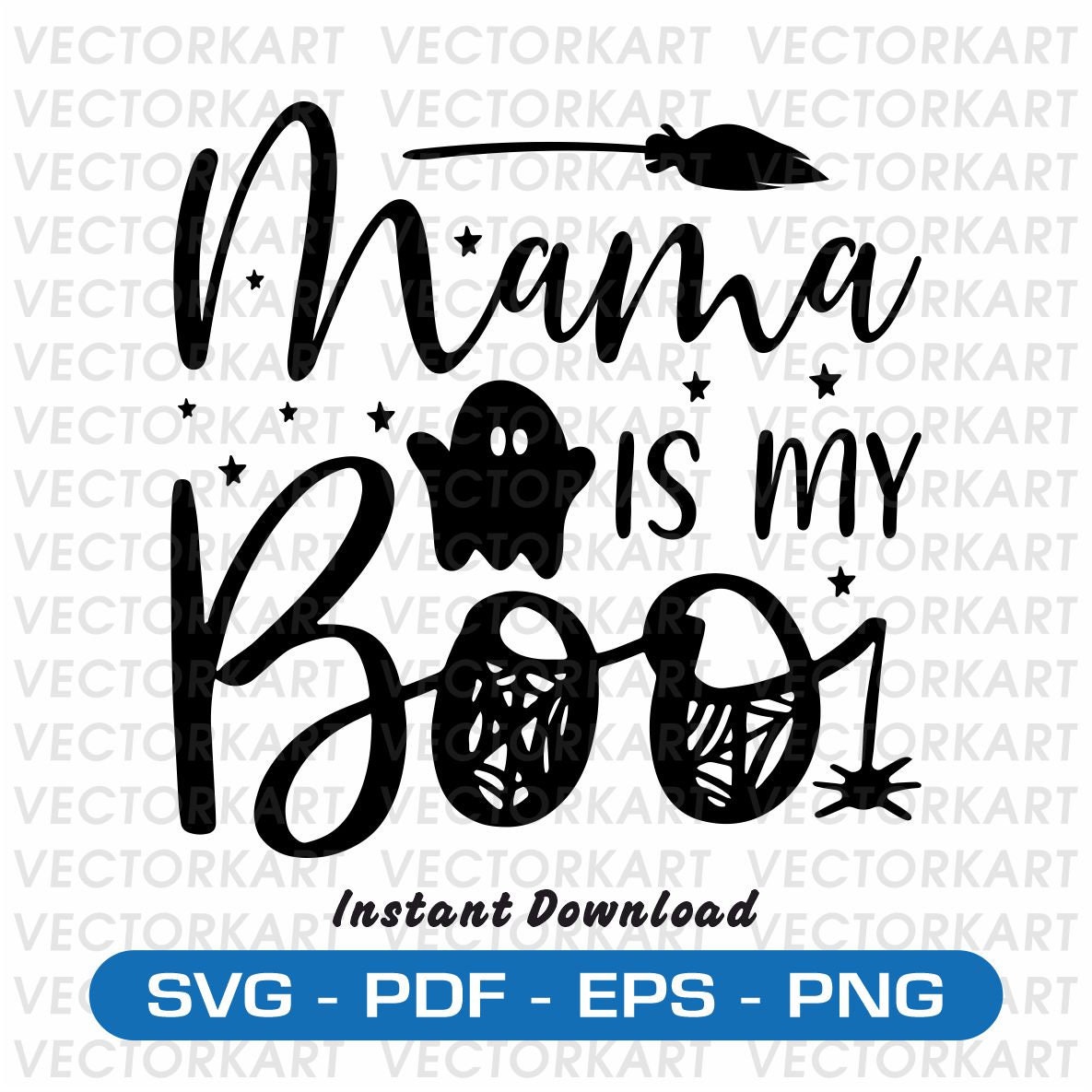 Halloween 'mama is My Boo' SVG Instant Download SVG, Pdf, Eps, PNG ...