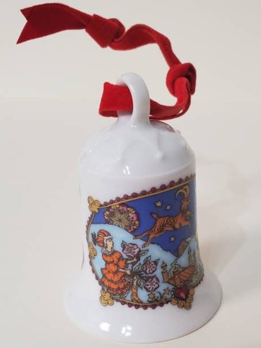 Made in Germany Porcelain Weihnacht-glocke 1979 Bell Ornament - Etsy