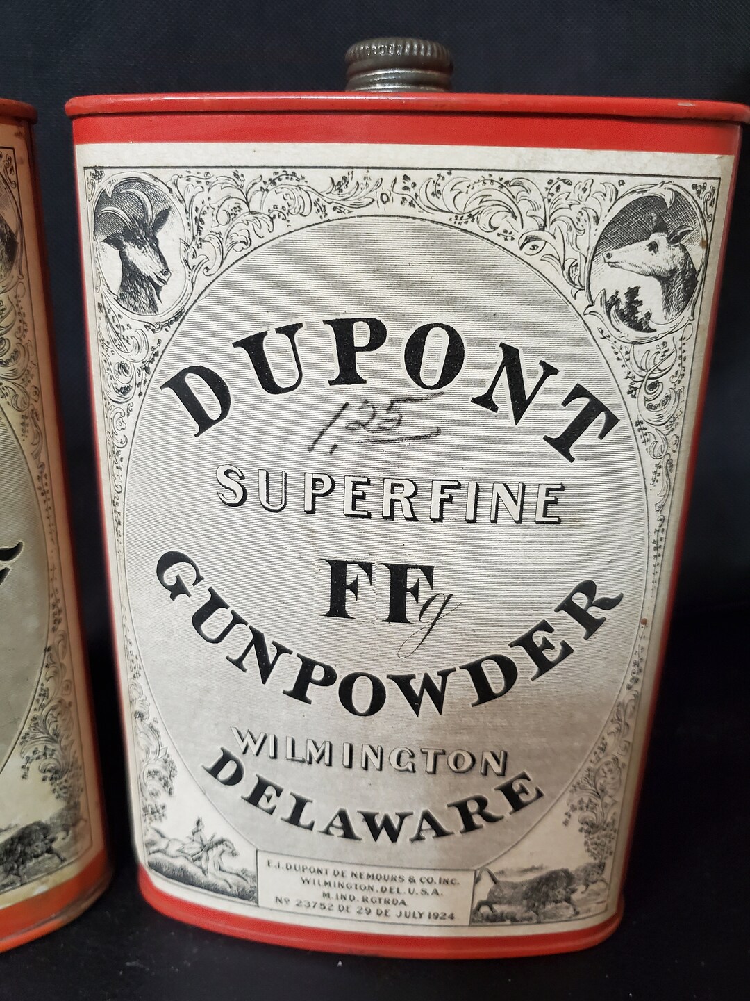 Dupont Gun Powder Tin, C. 1924 - Etsy