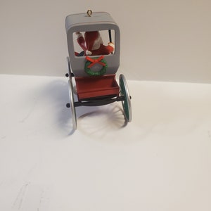 1990 Hallmark Santa in Buggy - Etsy