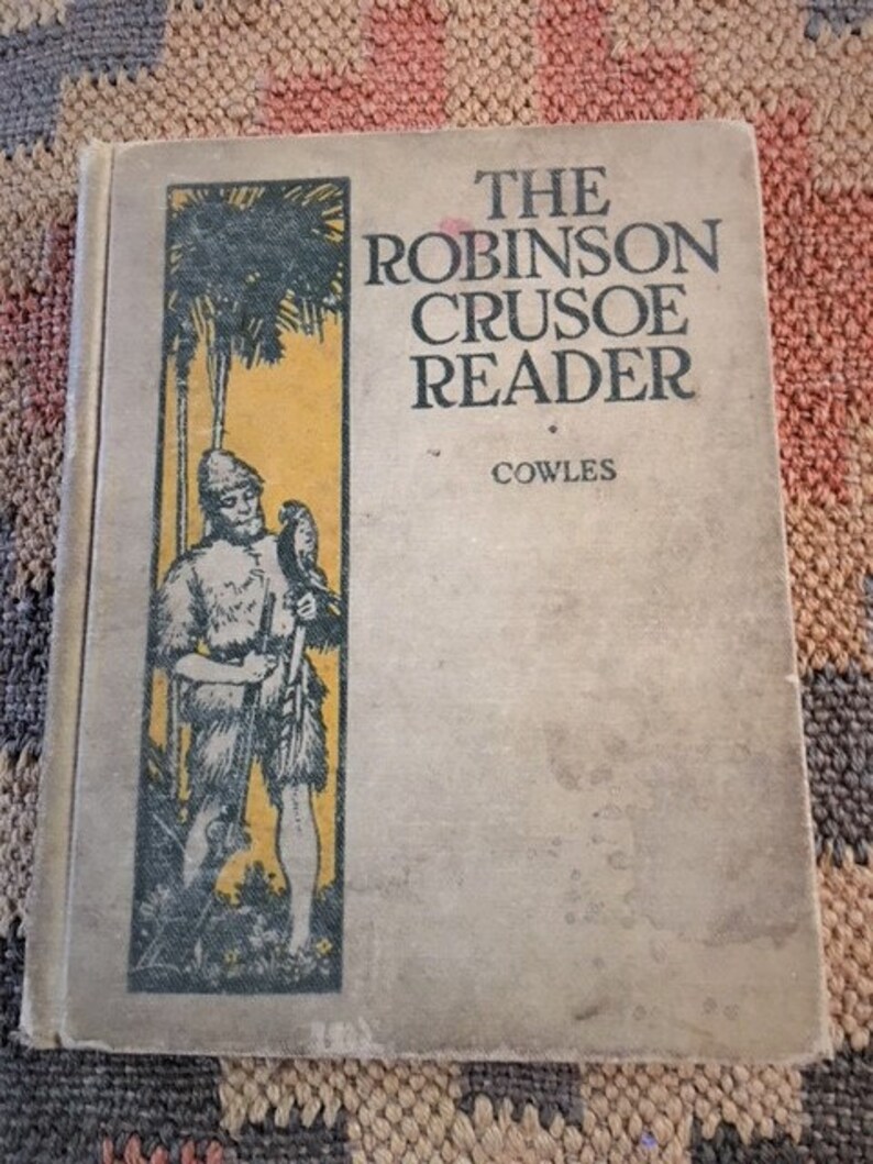 1920 the Robinson Crusoe Reader by Cowles - Etsy