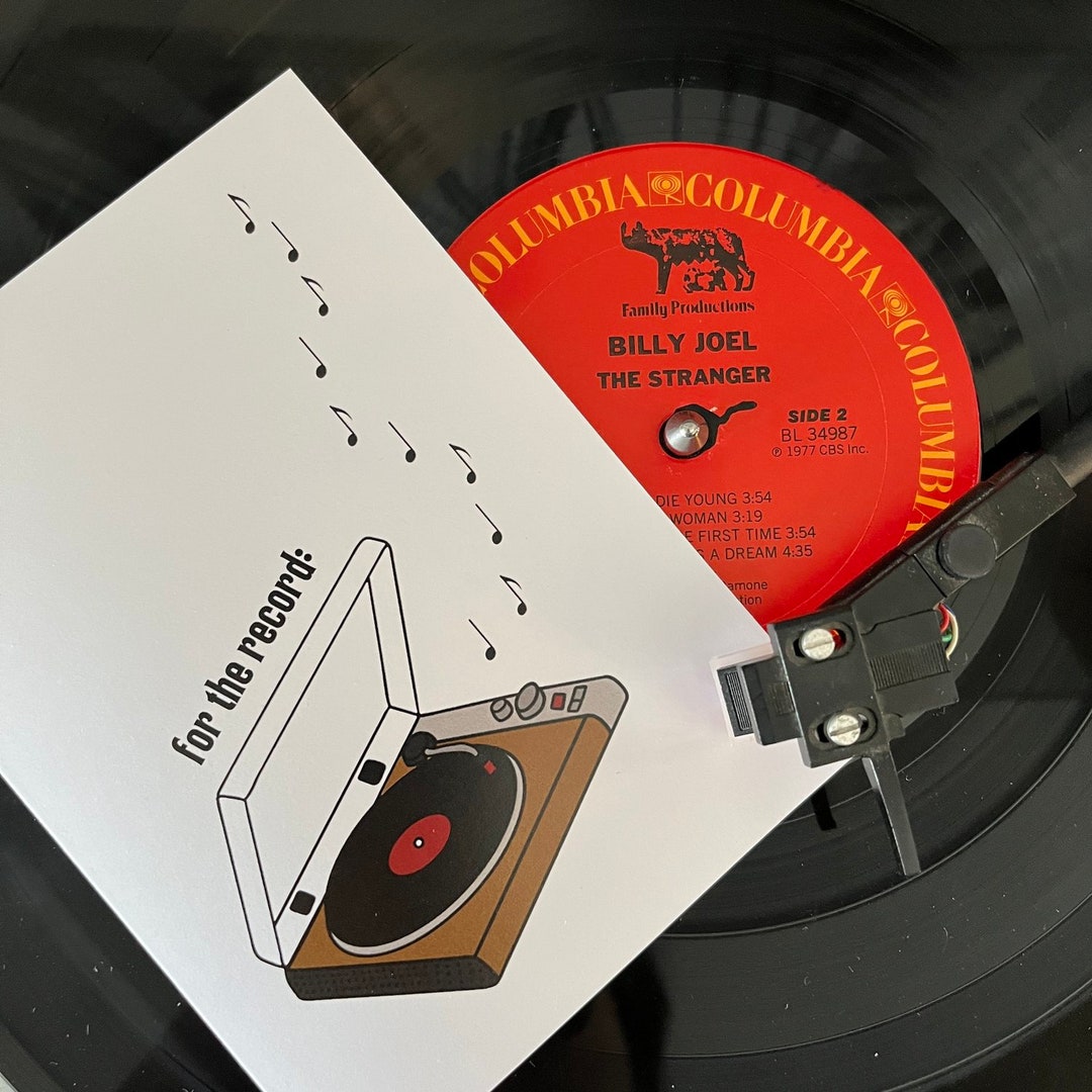 For the Record | Birthday Card | Handmade Eco Friendly Greeting Card ...