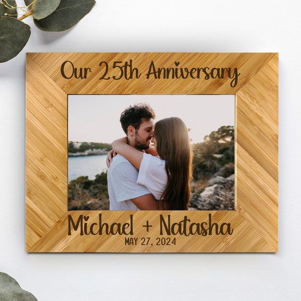 25th Anniversary Frames Personalized - Etsy