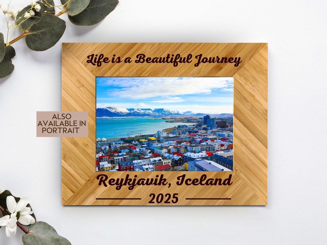 Reykjavik Iceland Vacation Holiday Gift, Personalized Custom 5x7 ...