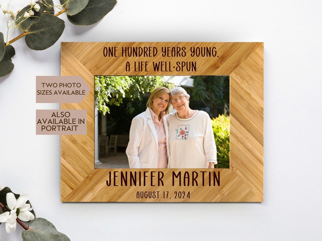 100th Birthday Gift, Personalized 100th Birthday Gift for Women Mom ...