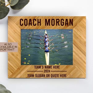 Rowing Crew Coach Gift From Team, Coach Picture Frame, Thank You ...