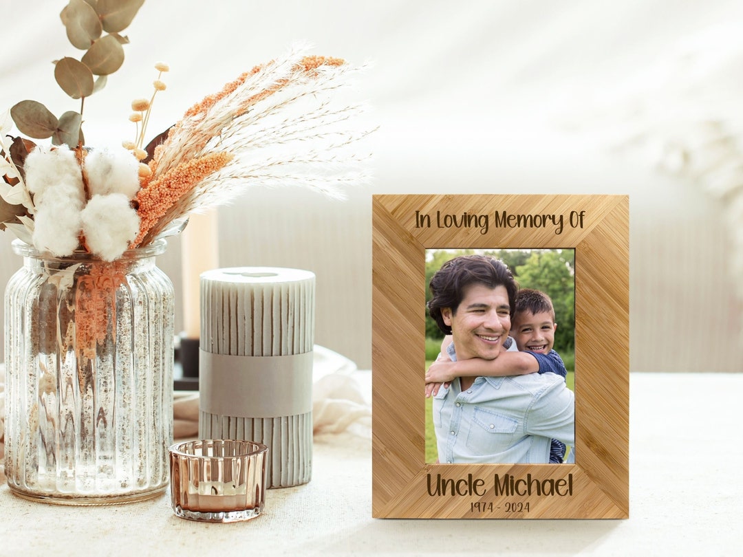 Personalized Sympathy Gift Loss of Uncle Memorial Picture Frame, Rest ...