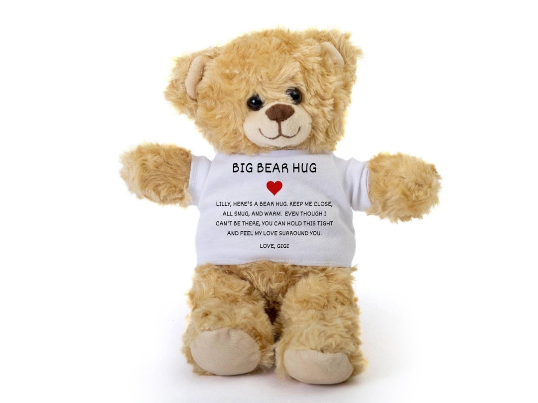 Long Distance Gift, Bear Hug, Thinking of You Bear, Get Well Soon, Get ...