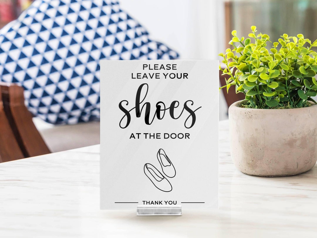 Shoes off Sign, Remove Shoes Sign, Entrance Sign, Take Shoes off Sign ...