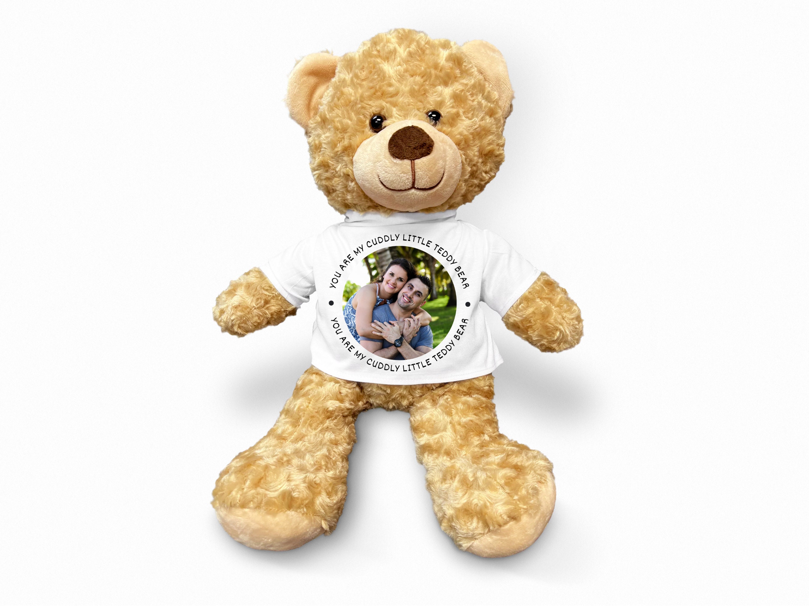 Boyfriend Teddy Bear, Custom Teddy Bear, Teddy Bear With Picture ...