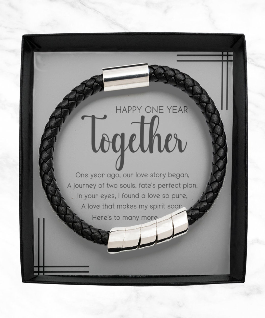 One Year Anniversary Gifts for Boyfriend, One Year Dating Gift, Dating ...