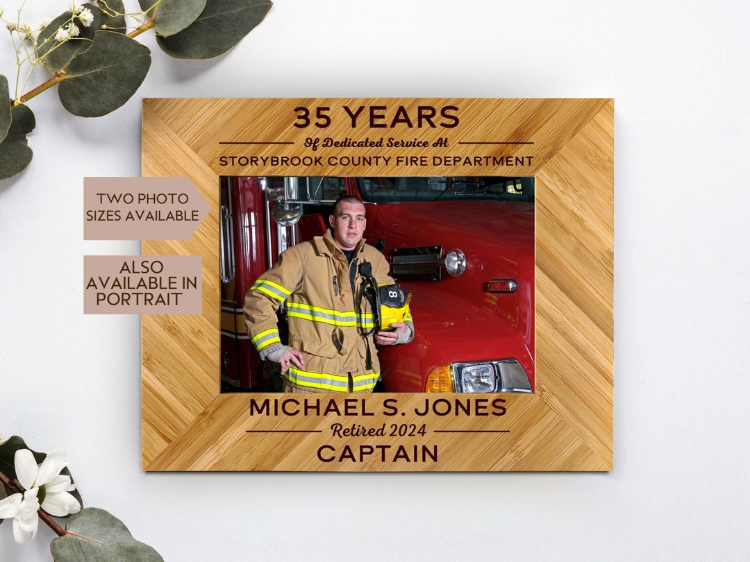Firefighter Captain Retirement Gift, First Responder Retirement Gifts ...